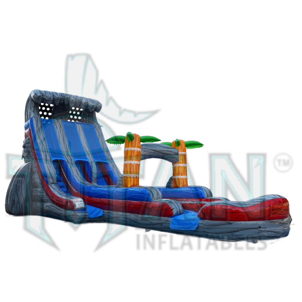 22 foot Limestone Plummet XL Double Lane Slide | TitanInflatables.com ...